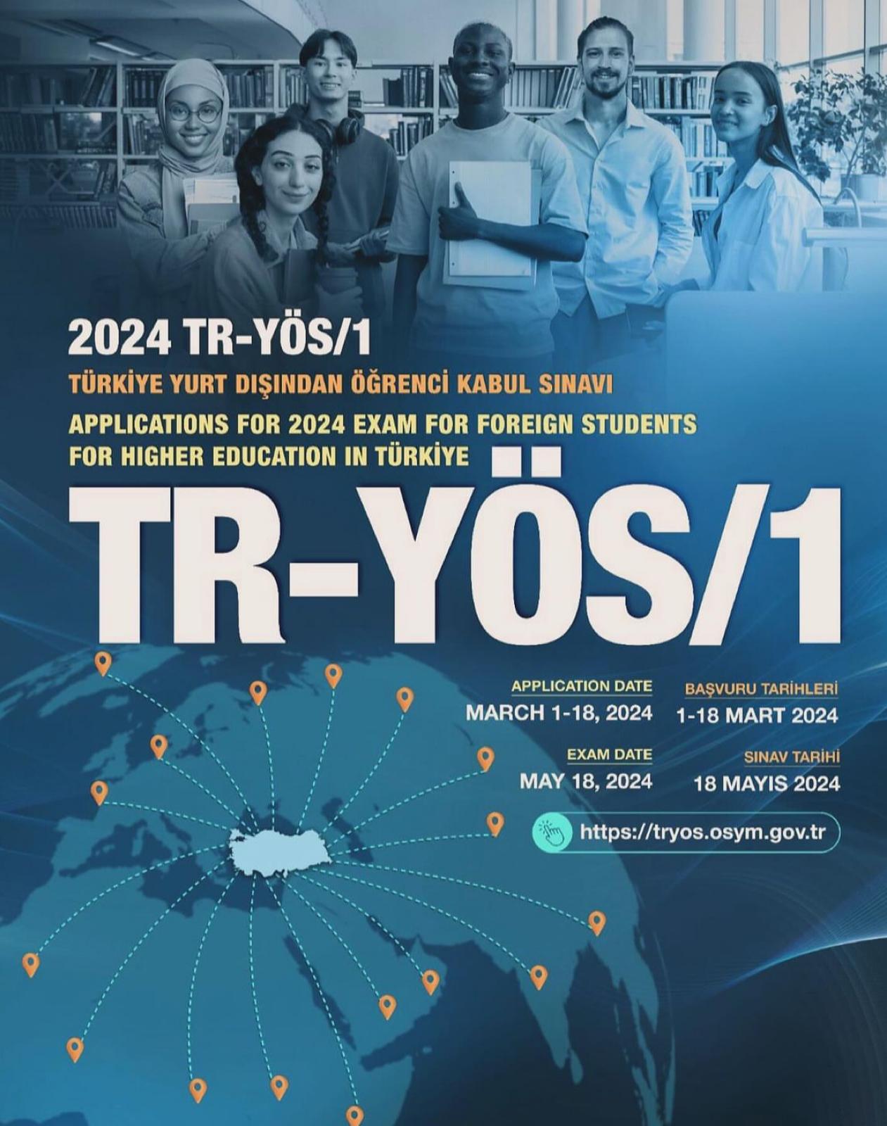 2024-TR-YÖS/1 Başvuruları Başlamıştır.